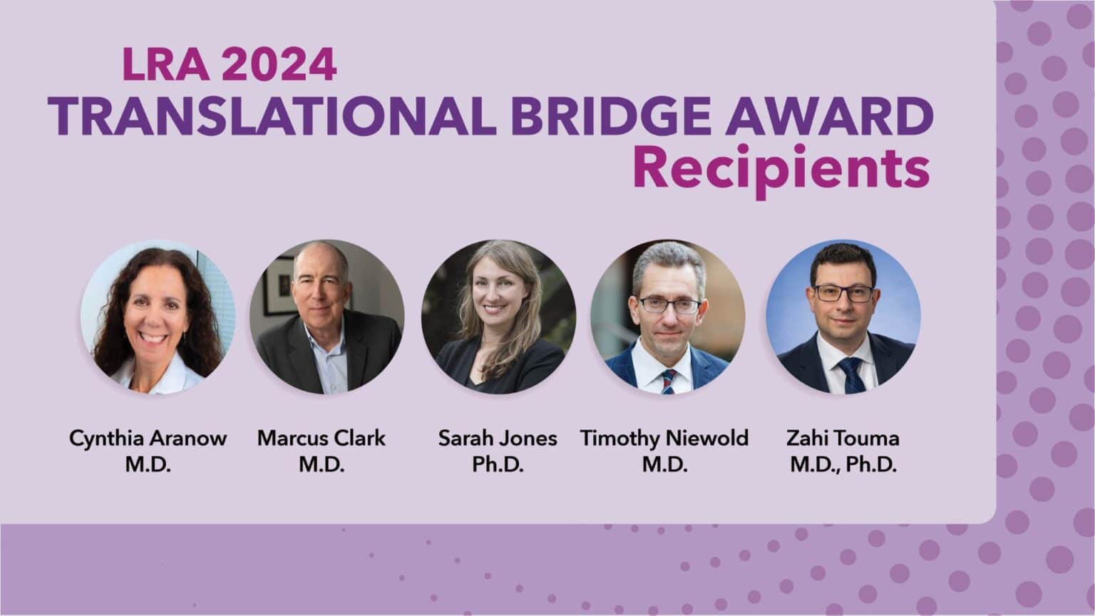 Lupus Research Alliance Announces Inaugural Recipients of Translational ...