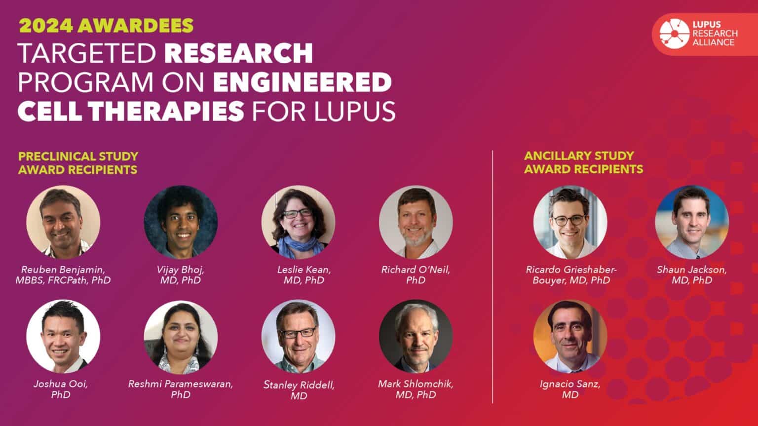 Lupus Research Alliance Grants Inaugural Awards to 11 Researchers ...